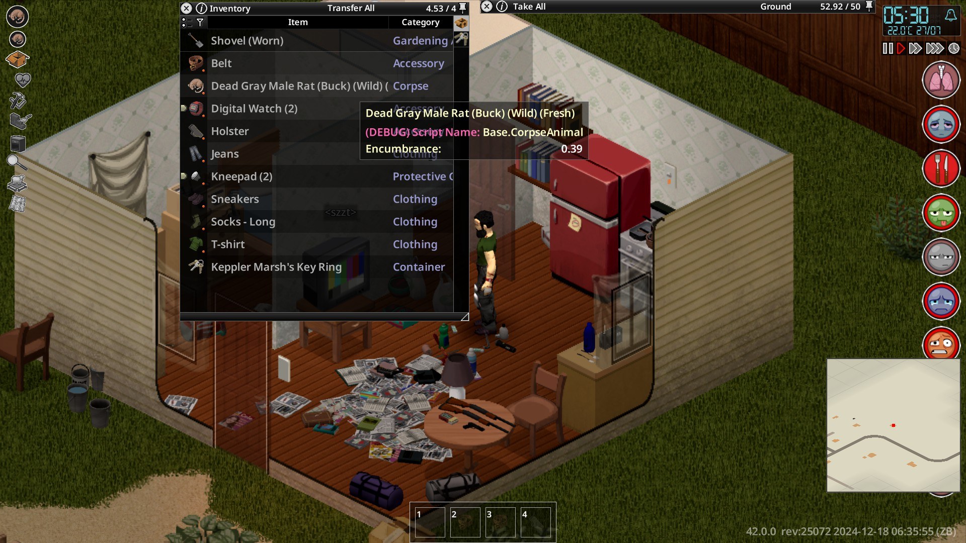 [42 unstable] Dead rat equipped as clothing? - Bug Reports - The Indie ...