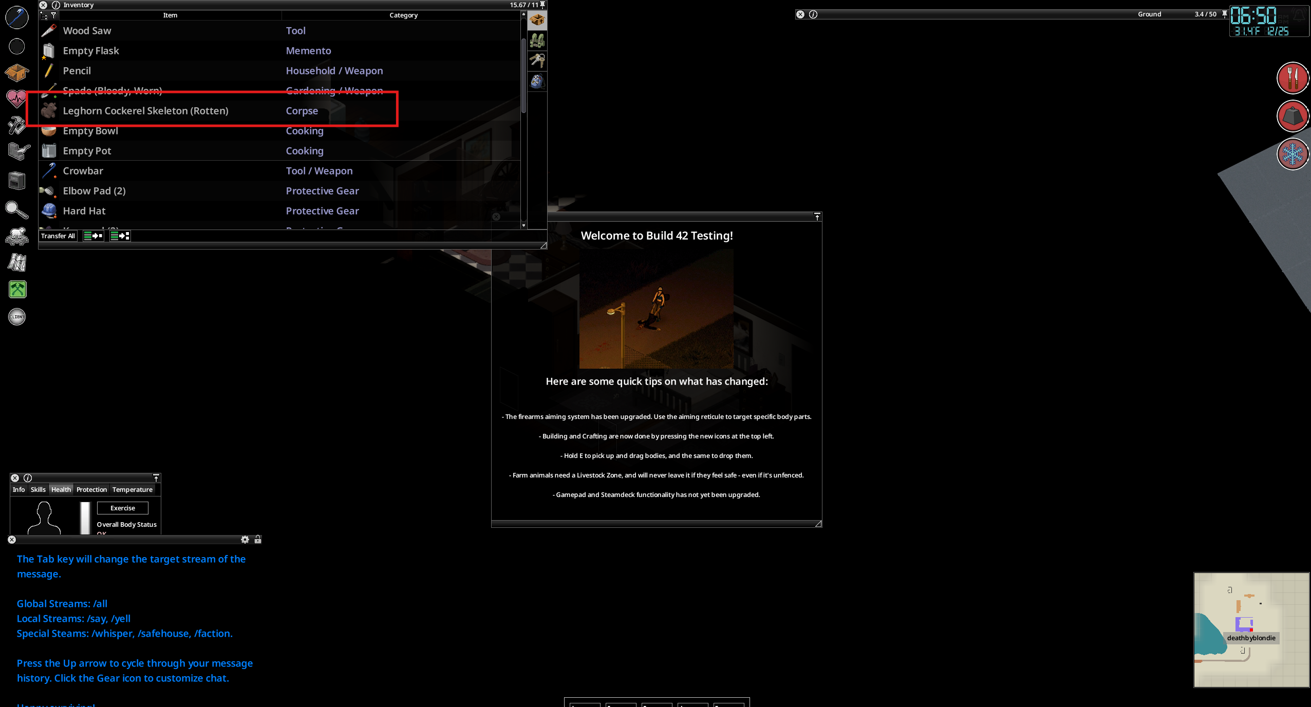 [42.13.1] Leghorn Cockerel Skeleton Re-Appears In Inventory When Re ...
